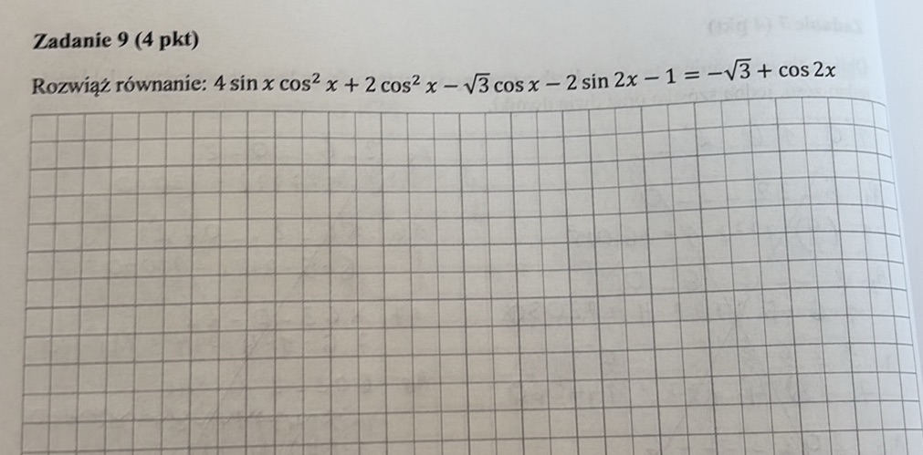 Rozwiąż równanie: $4 ext{ sin } x ext{ | StudyX
