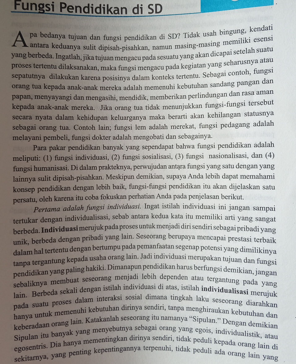 Apa bedanya tujuan dan fungsi pendidikan di | StudyX