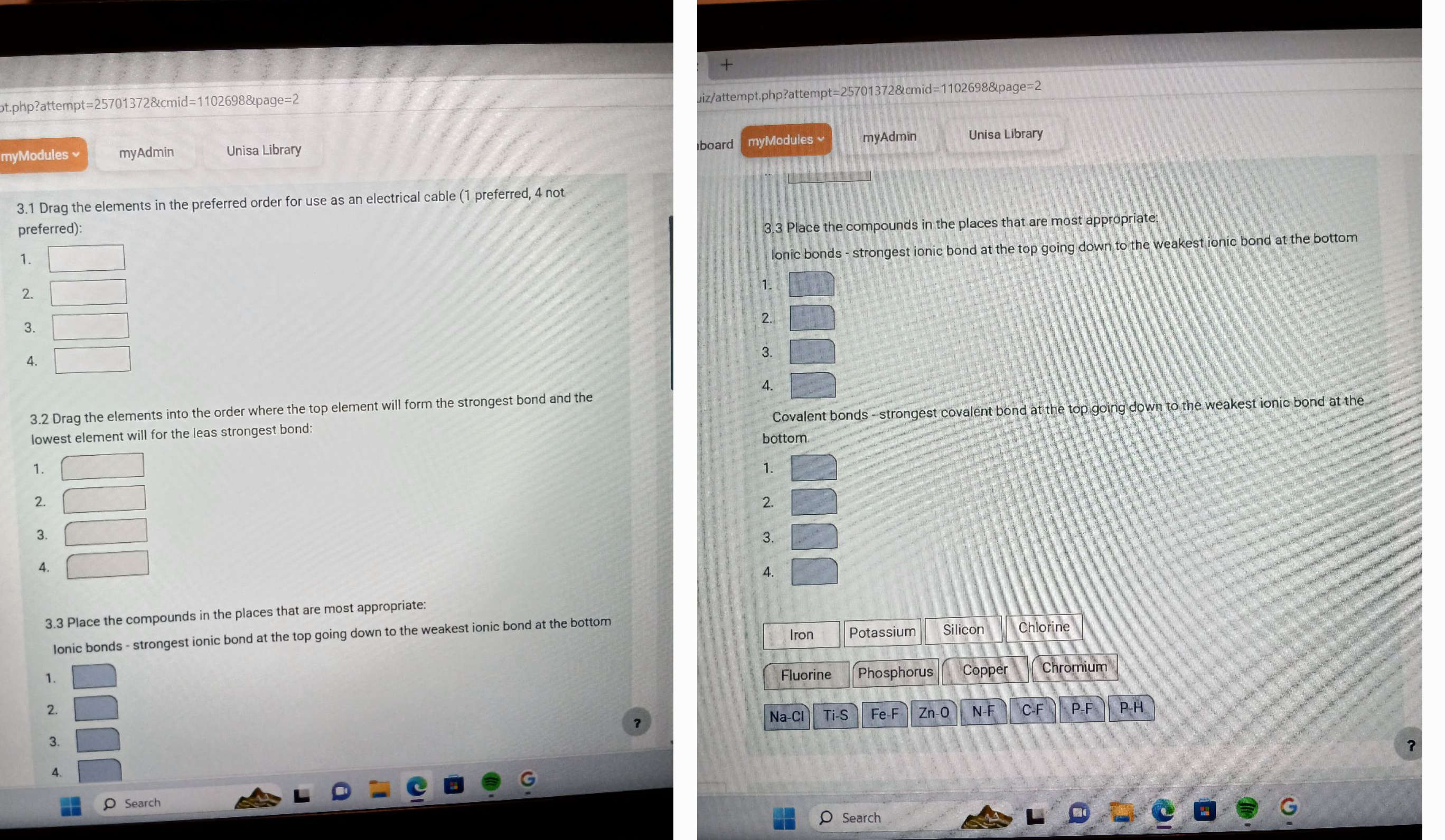 3.1 Drag the elements in the preferred order | StudyX