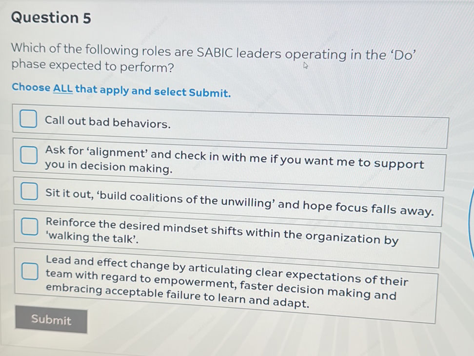 Question 5 Which of the following roles are | StudyX