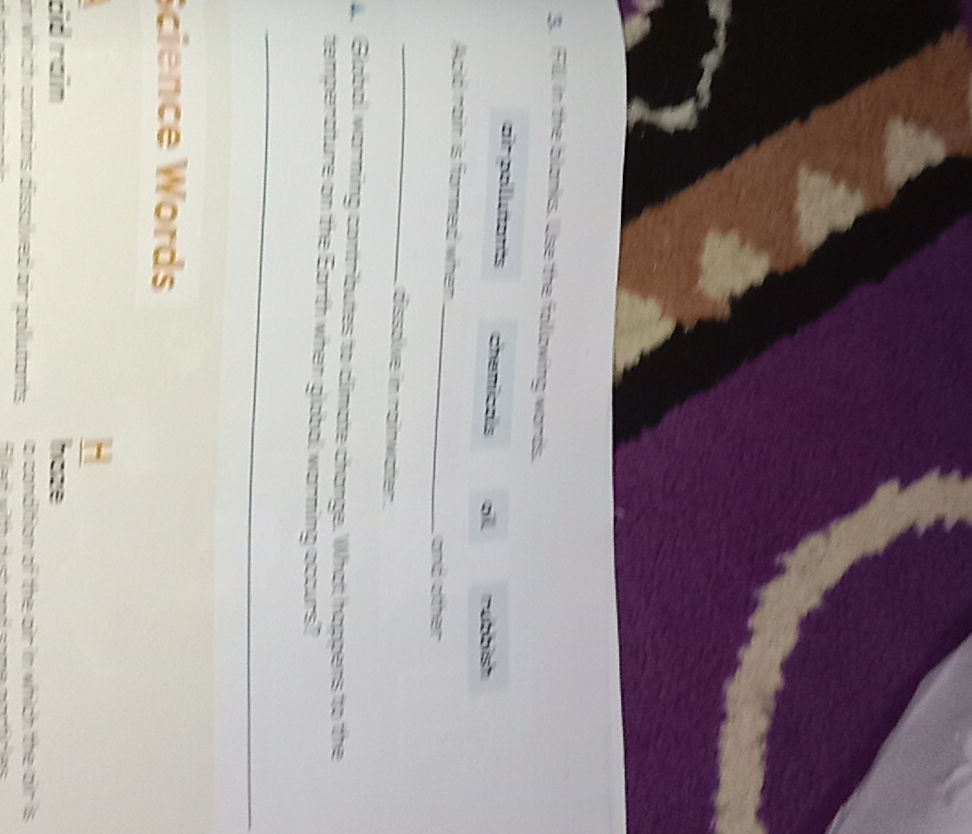 3. Fill in the blanks. Use the following | StudyX