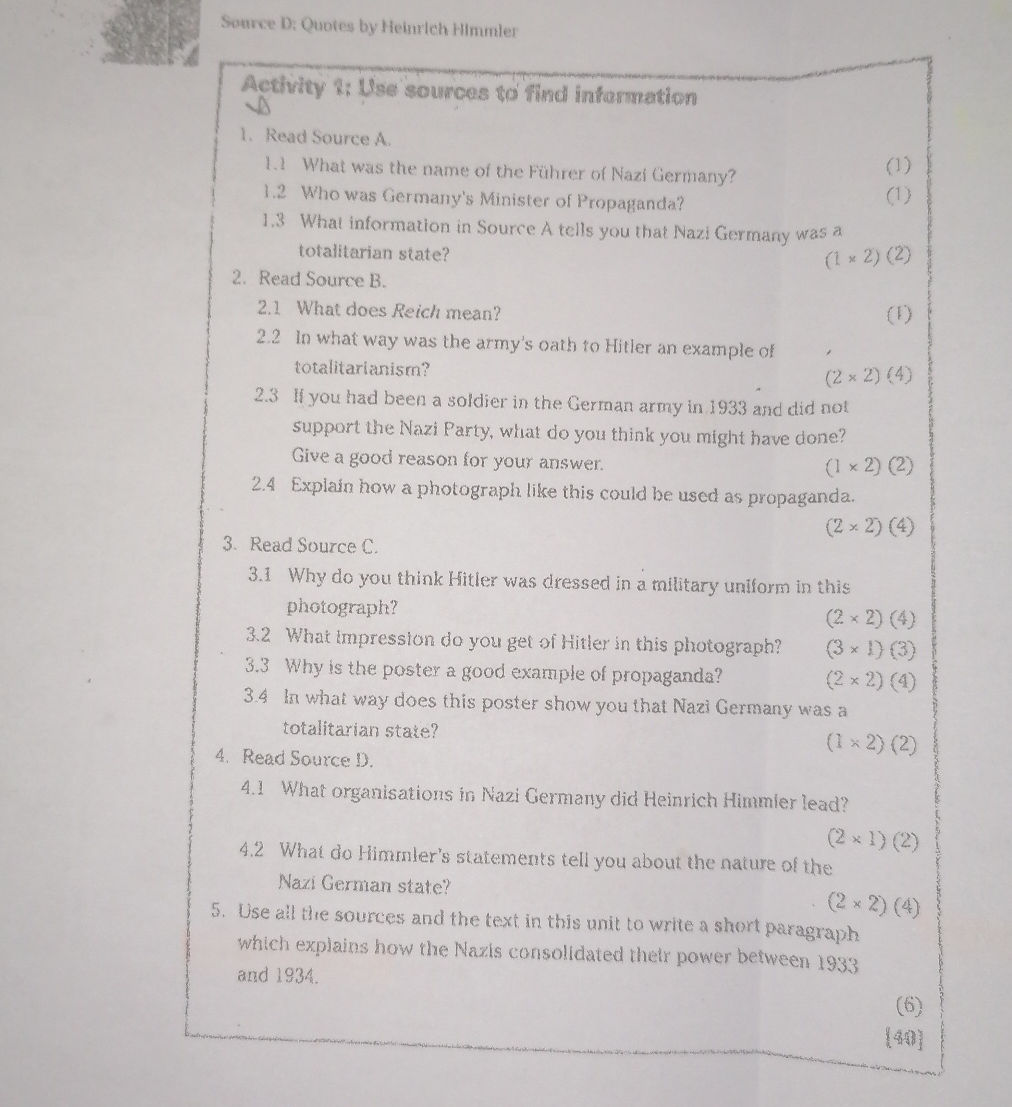 Activity 1: Use sources to find information | StudyX