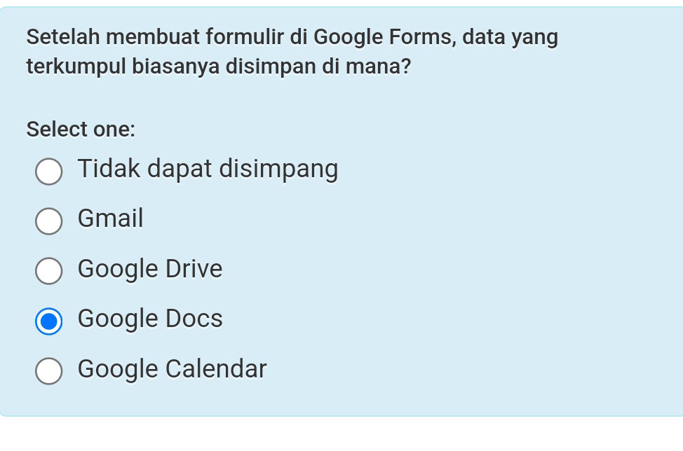 Setelah membuat formulir di Google Forms, | StudyX