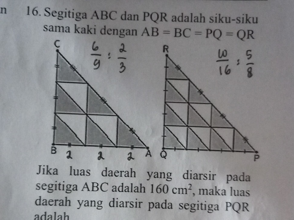 16. Segitiga ABC dan PQR adalah siku-siku | StudyX