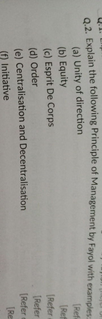 Q.2. Explain the following Principle of | StudyX