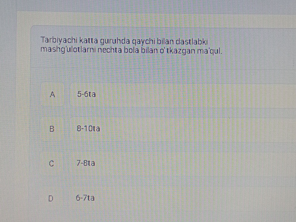 Tarbiyachi katta guruhda qaychi bilan | StudyX