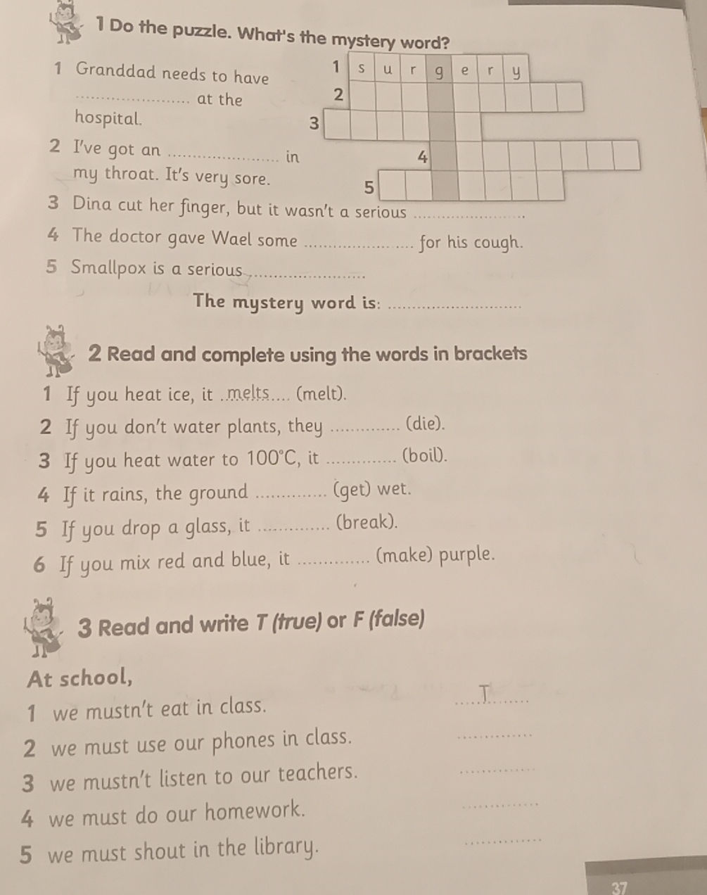 1 Do the puzzle. What's the mystery word? 1 | StudyX