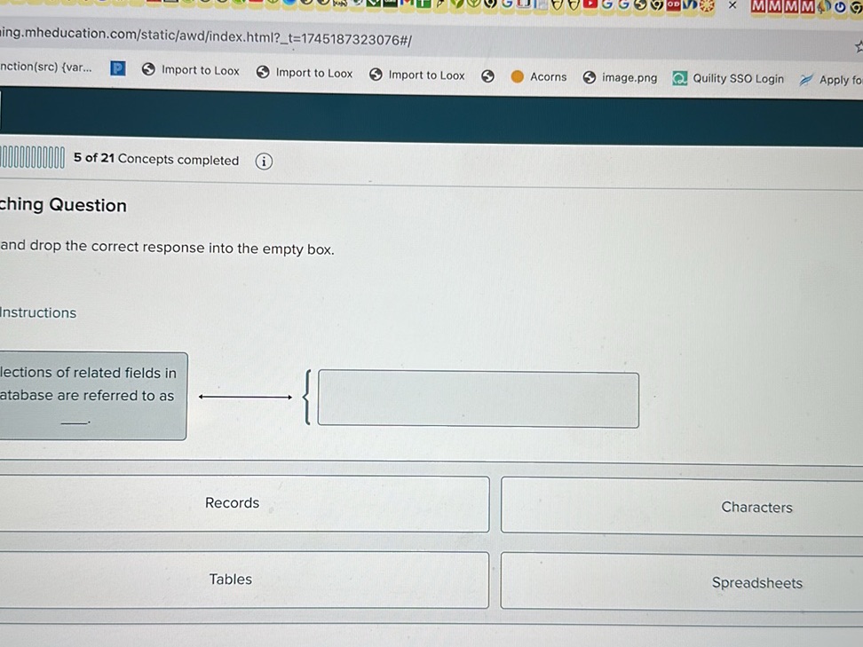 Collections of related fields in database | StudyX