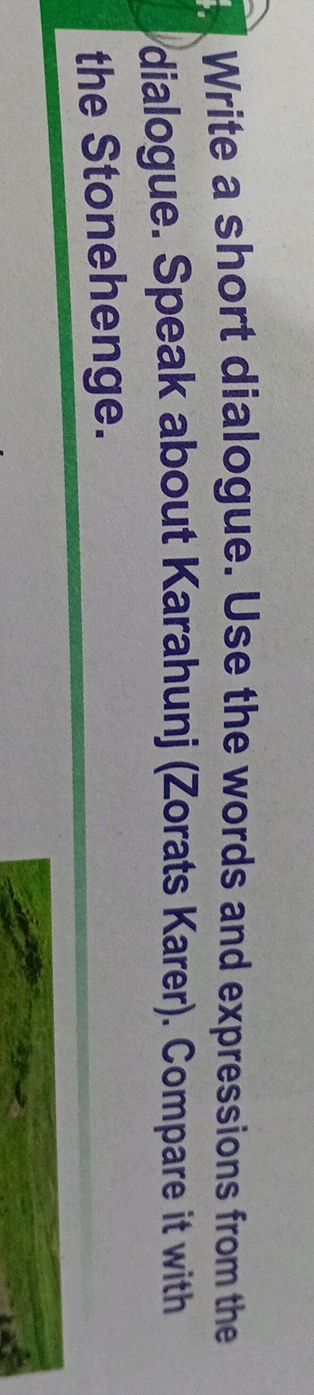 Write a short dialogue. Use the words and | StudyX