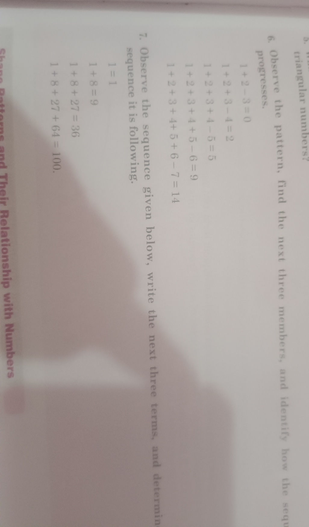 6. Observe the pattern, find the next three | StudyX