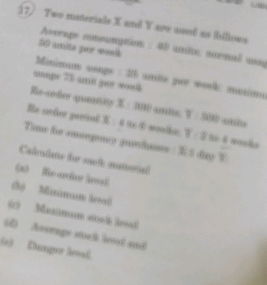 17. Two materials X and Y are used as | StudyX