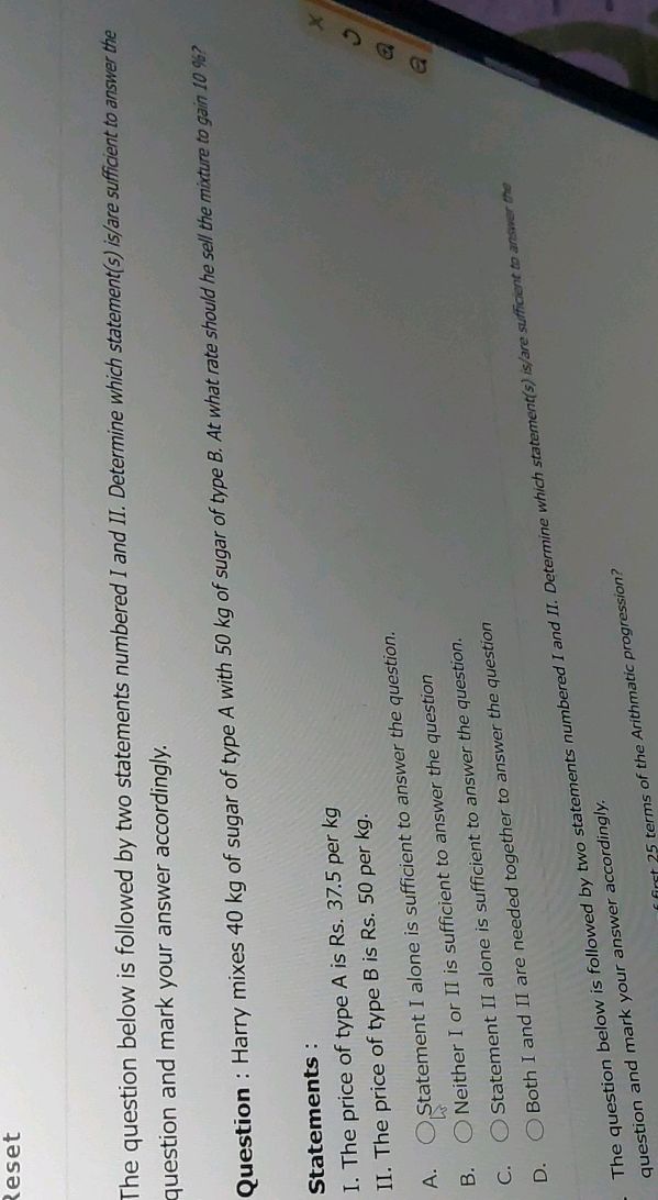 The question below is followed by two | StudyX