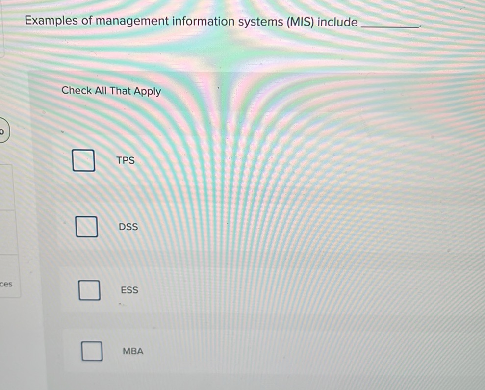Examples of management information systems | StudyX