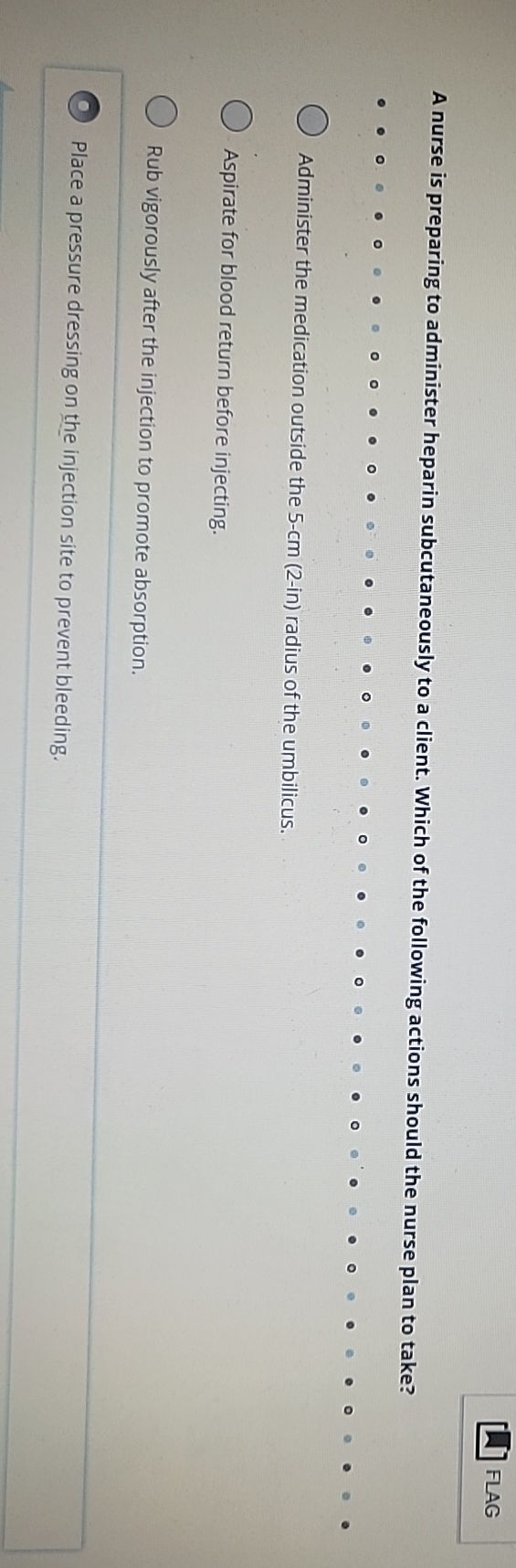 A nurse is preparing to administer heparin | StudyX
