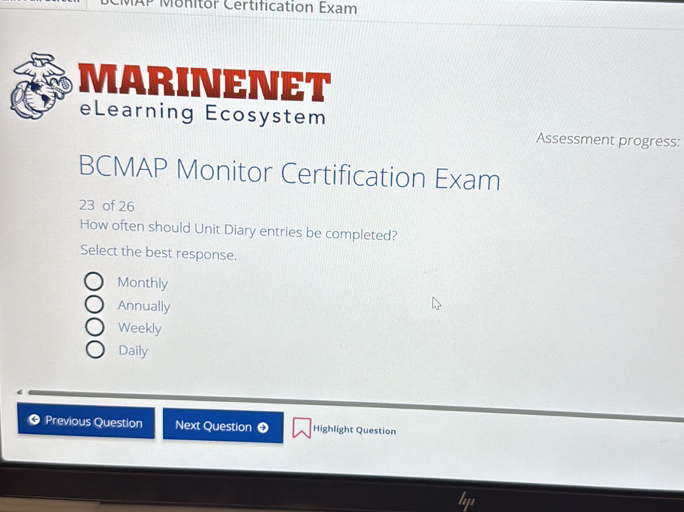 How often should Unit Diary entries be | StudyX