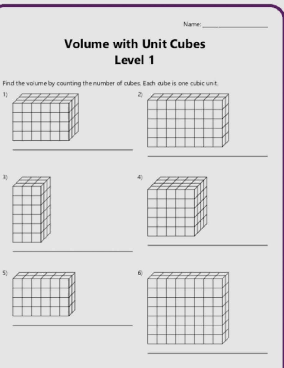 Find the volume by counting the number of | StudyX