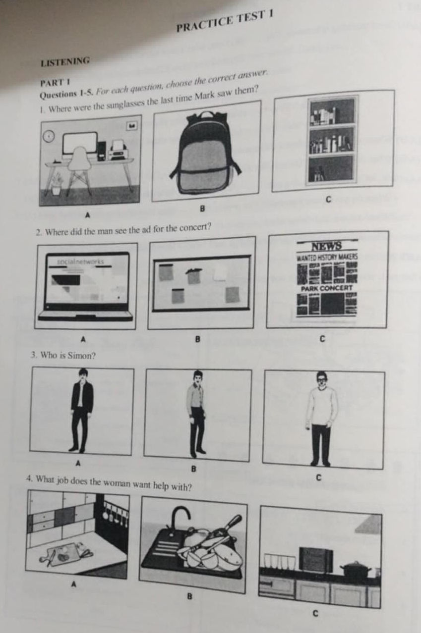 PART 1 Questions 1-5. For each question, | StudyX