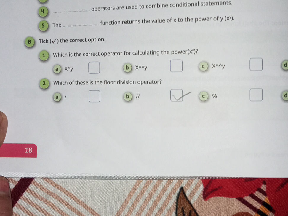 Tick ( ) the correct option. 1 Which is the | StudyX