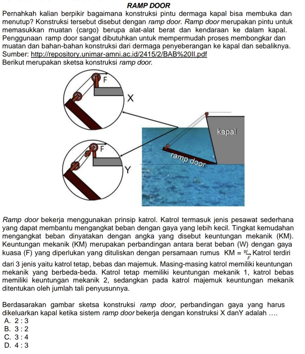 Berdasarakan gambar sketsa konstruksi ramp | StudyX