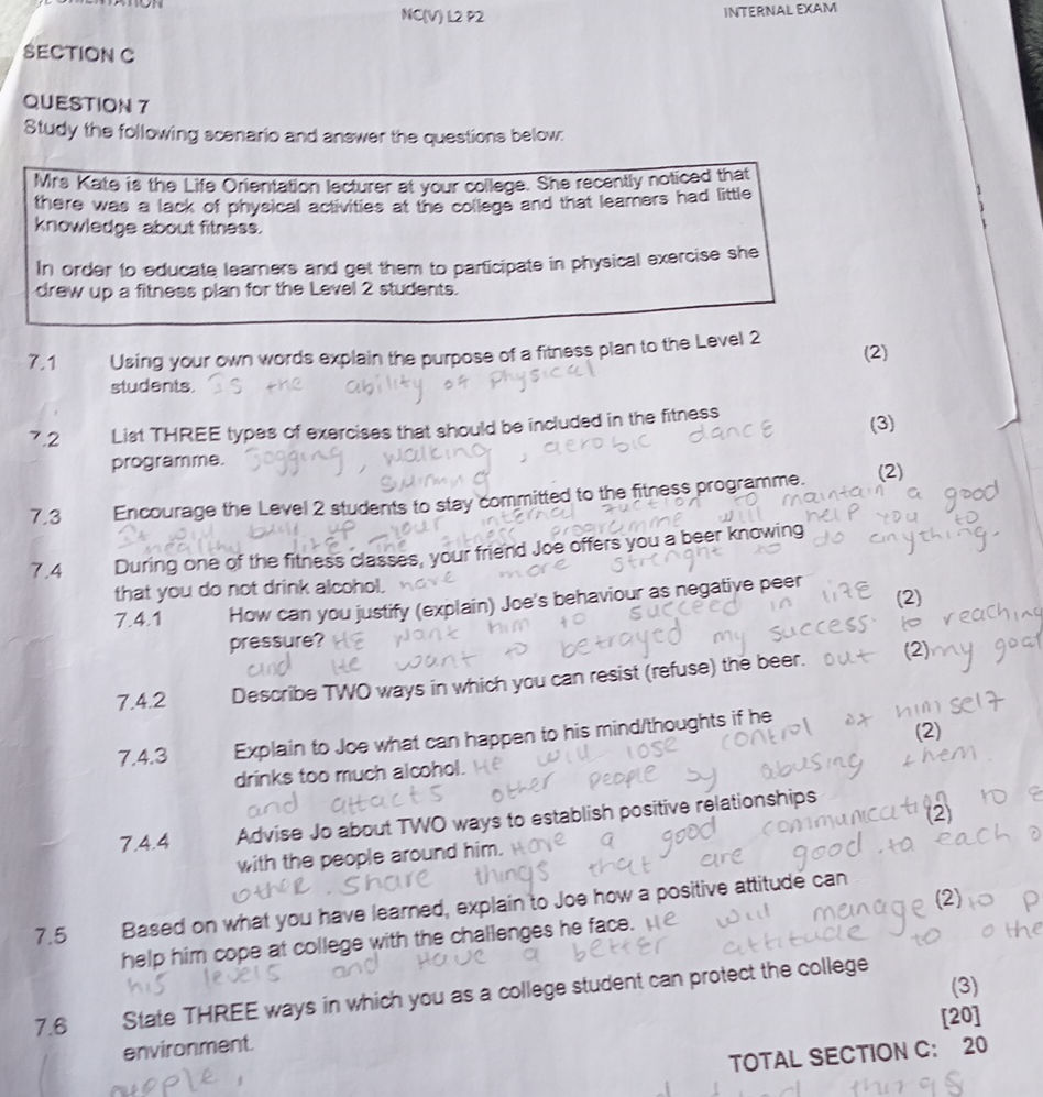 7.1 Using your own words explain the purpose | StudyX