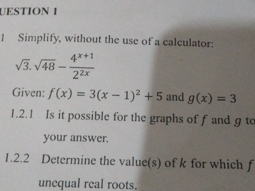 1 Simplify, without the use of a calculator: | StudyX