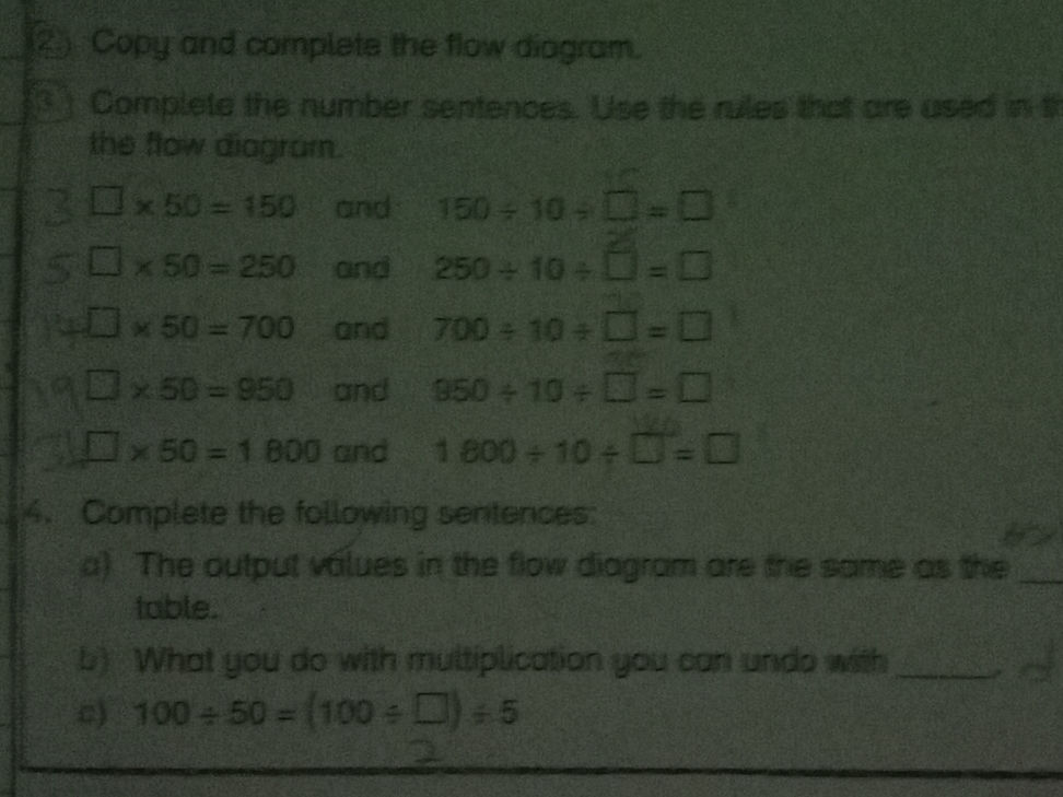 2) Copy and complete the flow diagram. 3) | StudyX