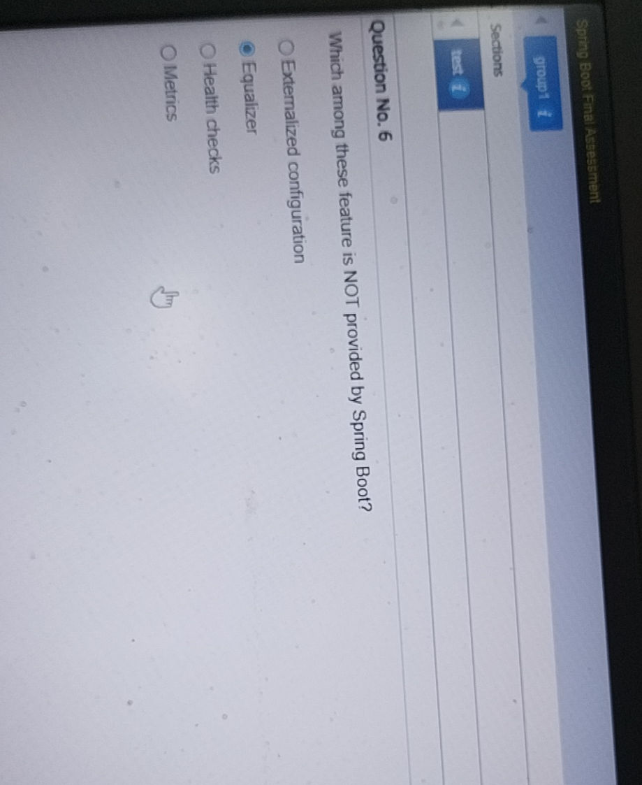 Question No. 6 Which among these feature is | StudyX