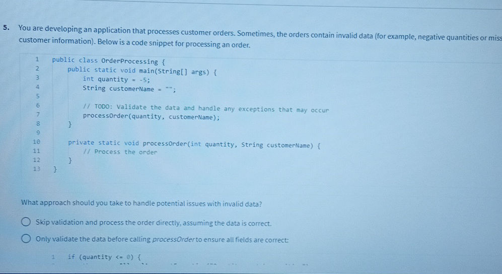 You are developing an application that | StudyX