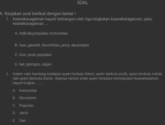 A. Kerjakan soal berikut dengan benar! 1. | StudyX