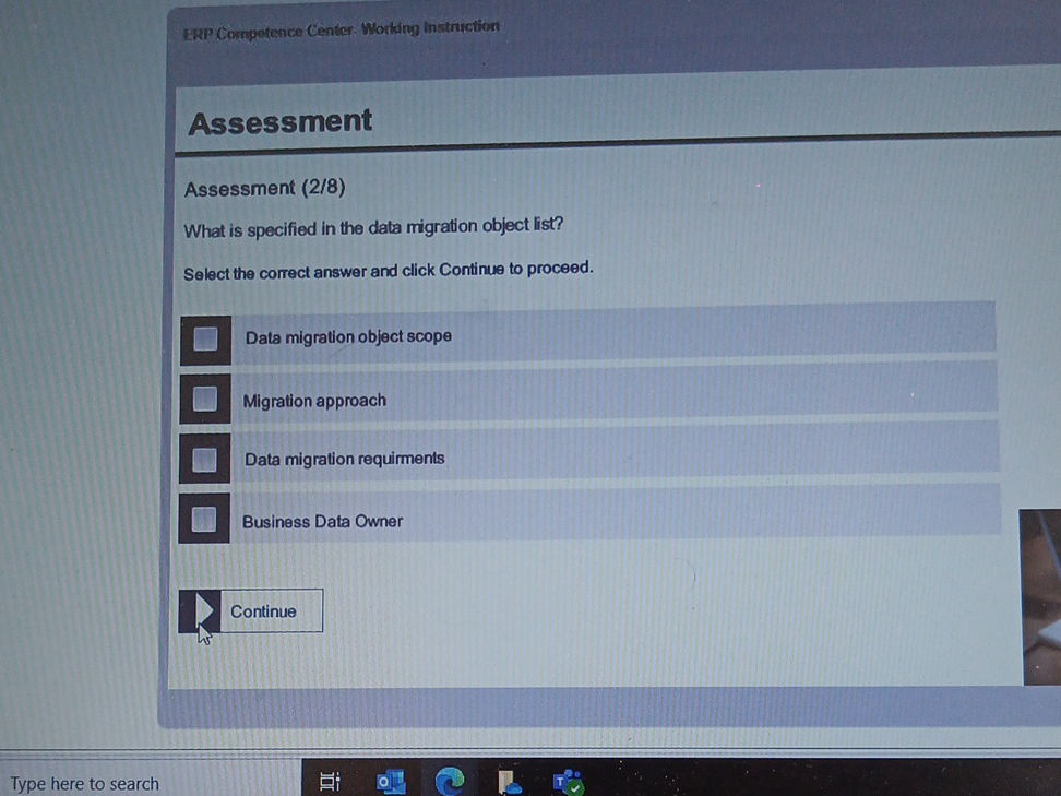 What is specified in the data migration | StudyX