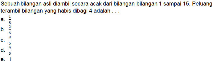 Sebuah bilangan asli diambil secara acak | StudyX