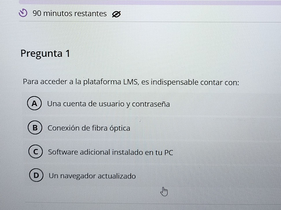 Para acceder a la plataforma LMS, es | StudyX
