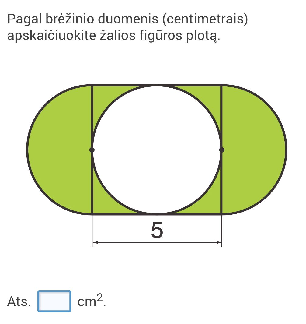 Pagal brėžinio duomenis (centimetrais) | StudyX