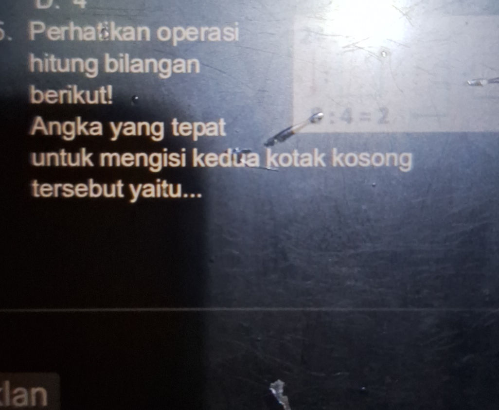 5. Perhatikan operasi hitung bilangan | StudyX