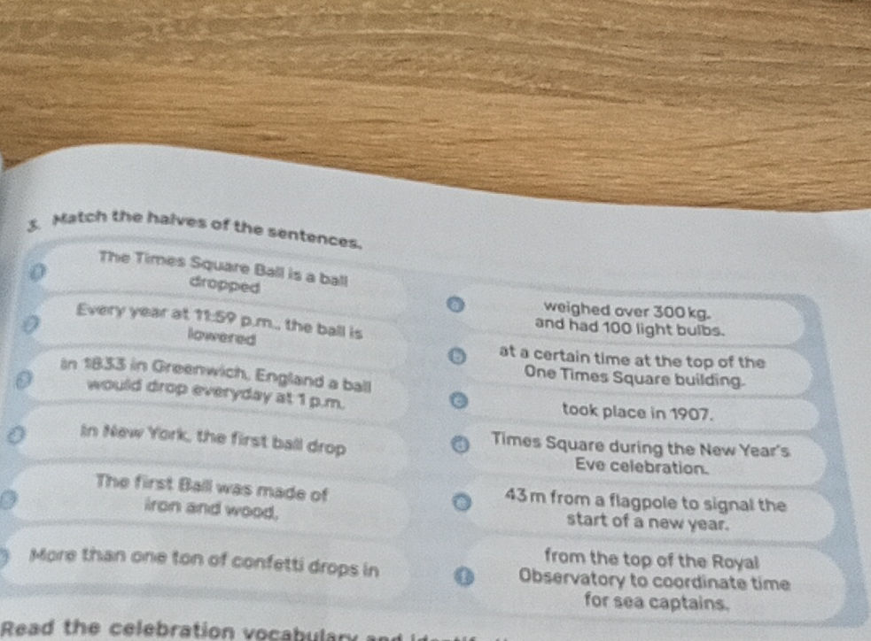 3. Match the halves of the sentences. The | StudyX