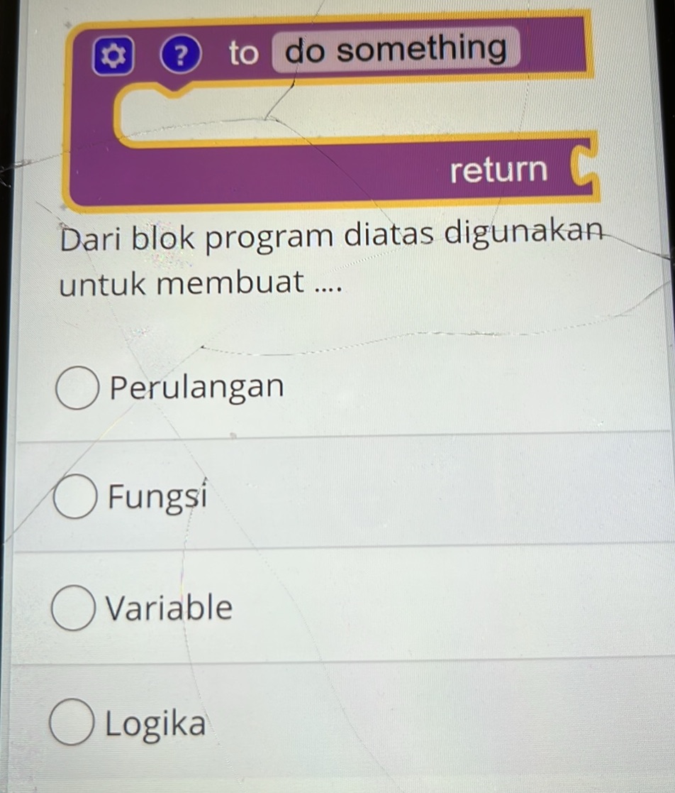 Dari blok program diatas digunakan untuk | StudyX