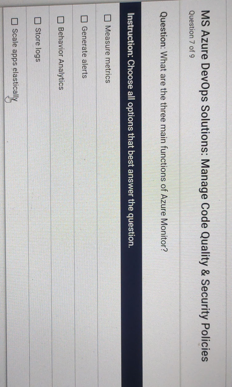 Question: What are the three main functions | StudyX