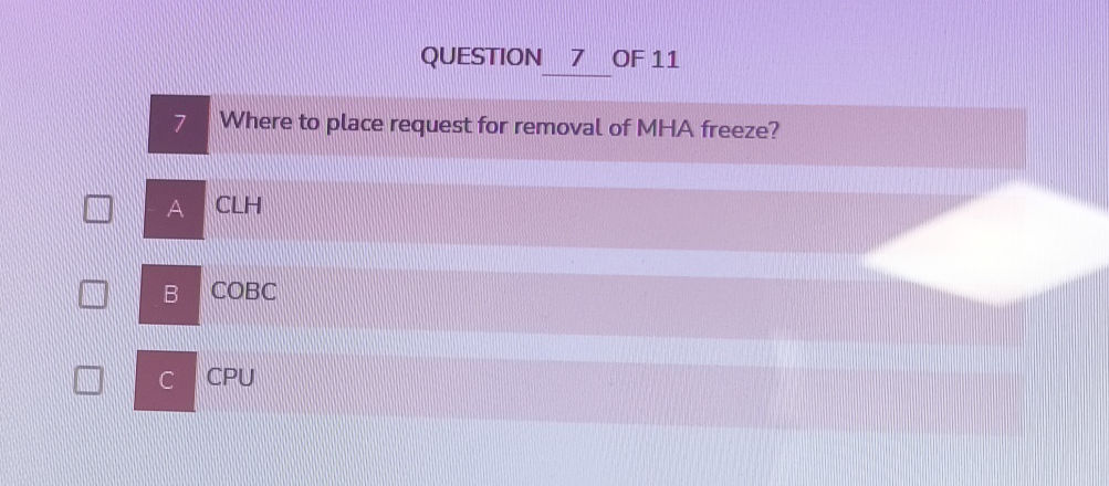 7 Where to place request for removal of MHA | StudyX
