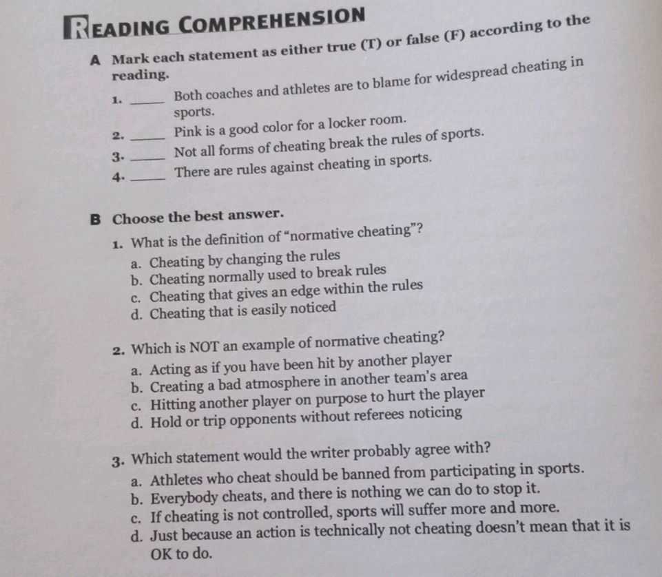 A Mark each statement as either true (T) or | StudyX