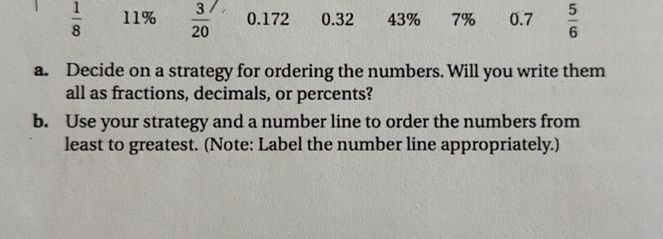 a. Decide on a strategy for ordering the | StudyX