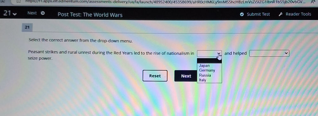 Select the correct answer from the drop-down | StudyX