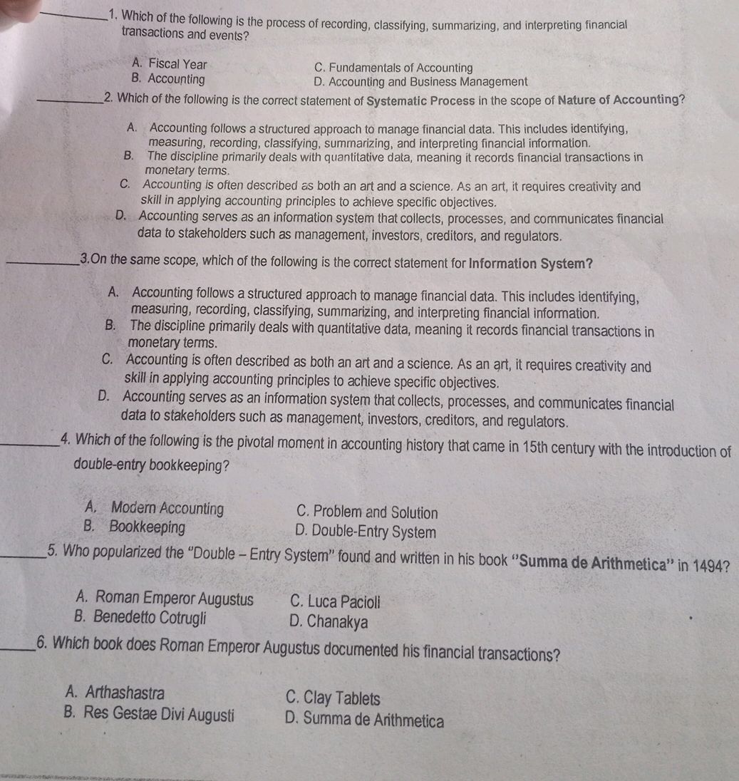 1. Which of the following is the process of | StudyX