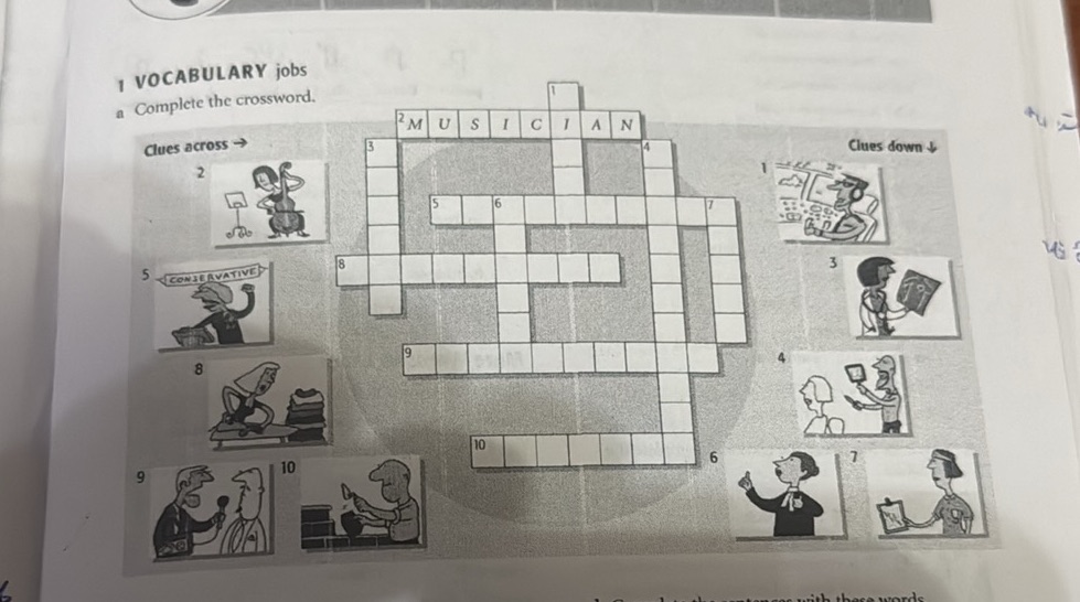 1 VOCABULARY jobs a Complete the crossword. | StudyX