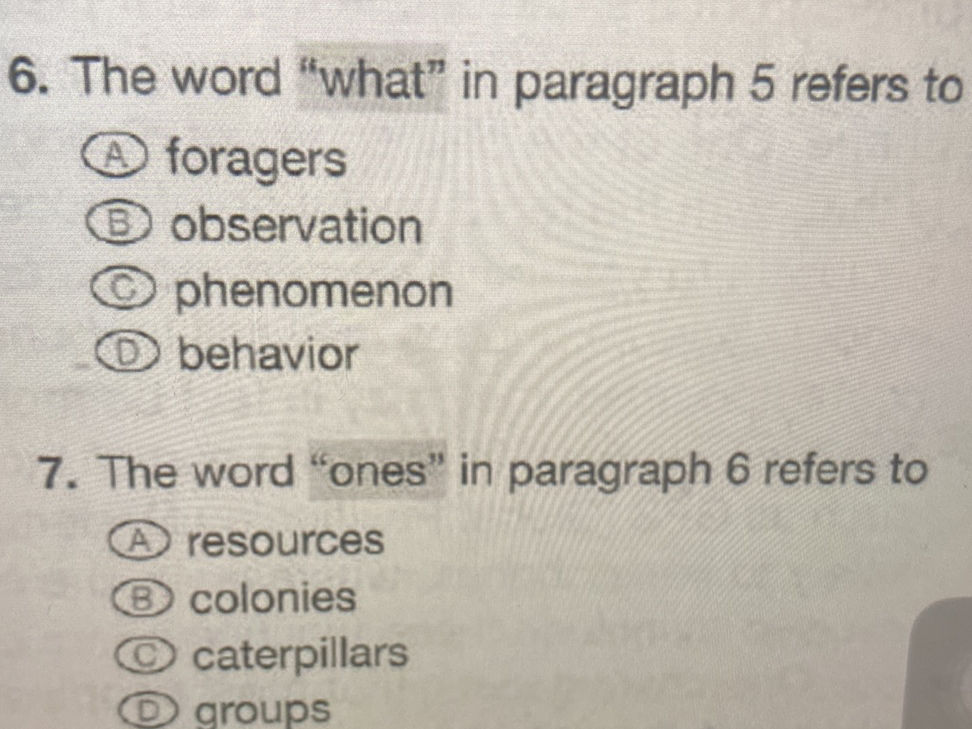 6. The word "what" in paragraph 5 refers to | StudyX