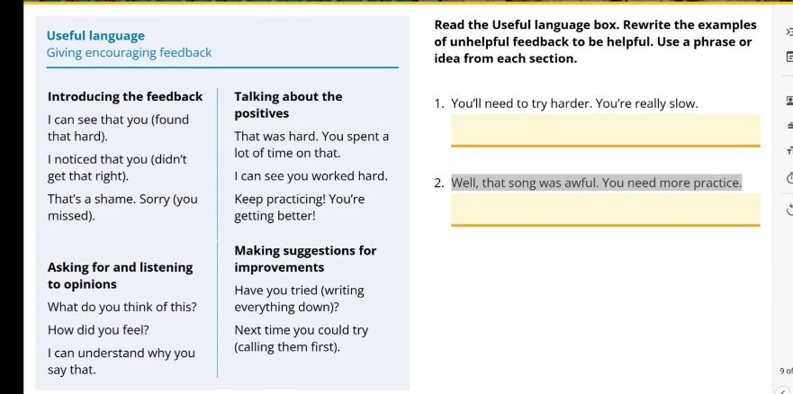 Read the Useful language box. Rewrite the | StudyX