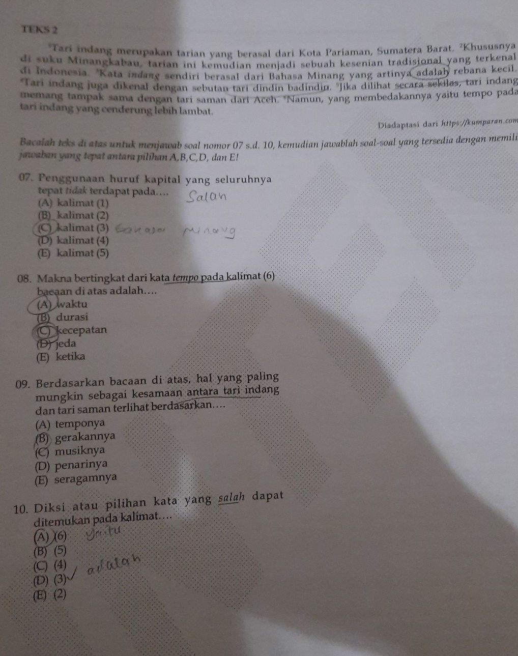 07. Penggunaan huruf kapital yang seluruhnya | StudyX