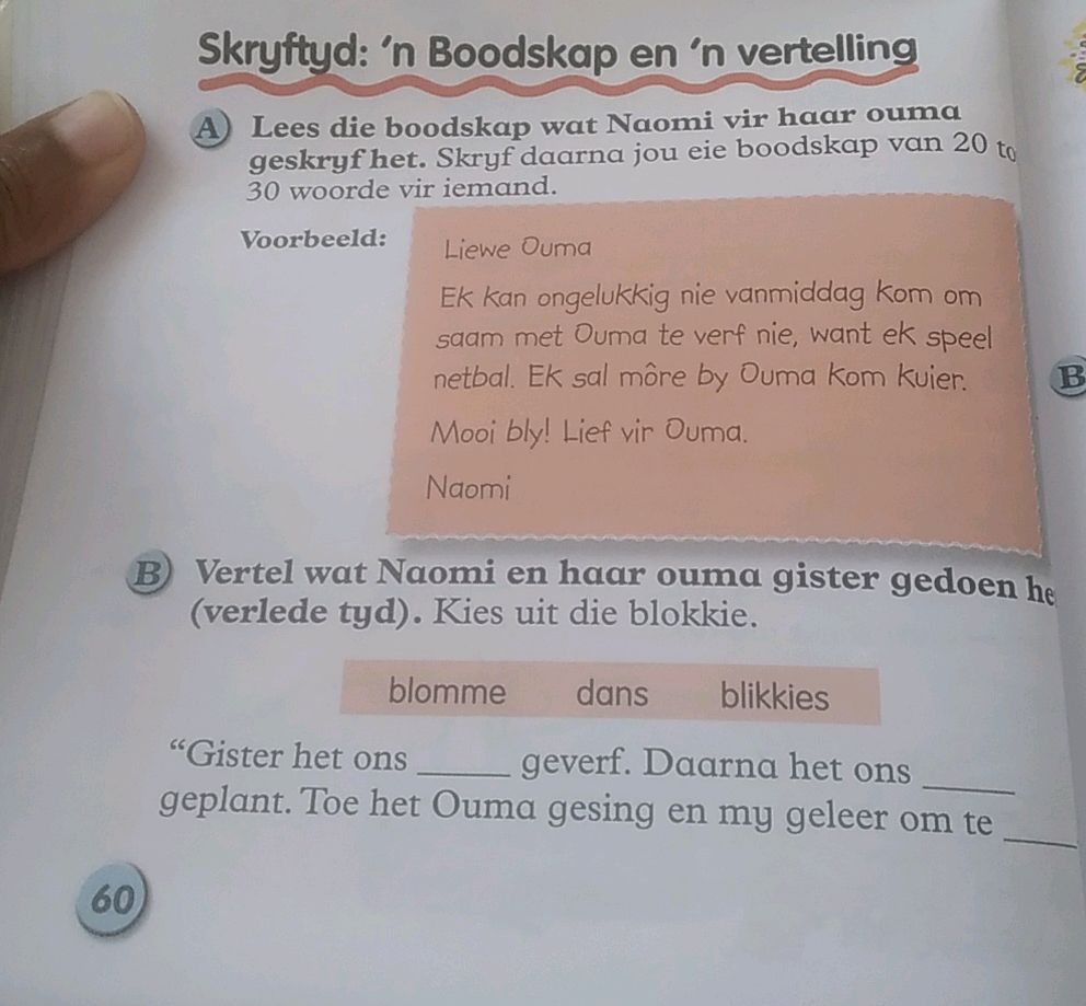 A Lees die boodskap wat Naomi vir haar ouma | StudyX