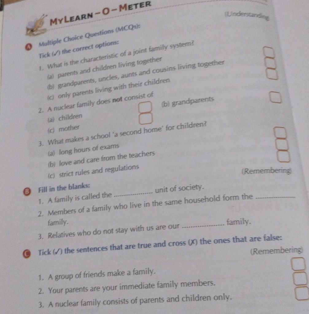 Multiple Choice Questions (MCQs): Tick ( ) | StudyX