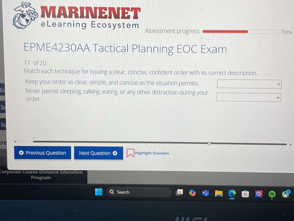 Match each technique for issuing a clear, | StudyX