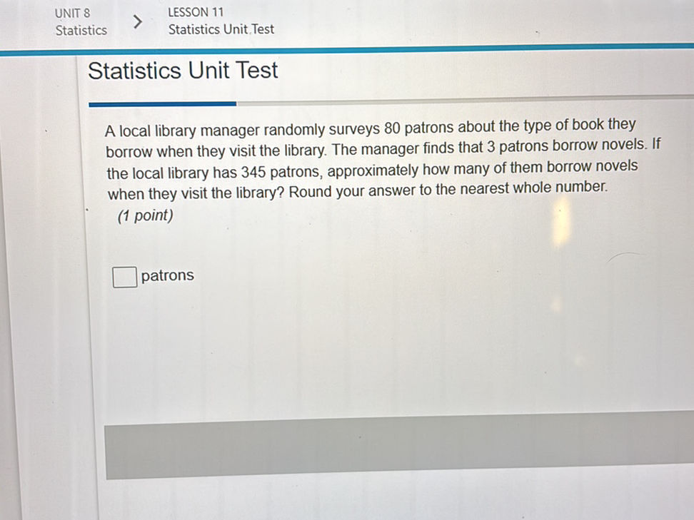 A local library manager randomly surveys 80 | StudyX